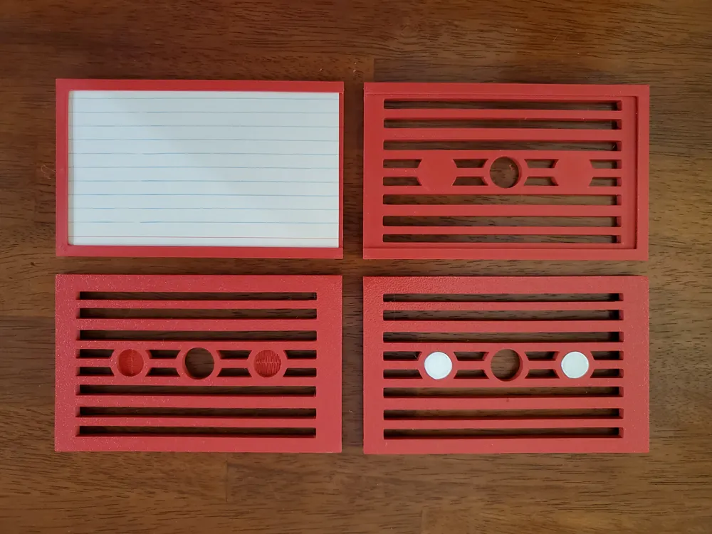 Magnetic Index Card Holder by LLumbert823 - MakerWorld
