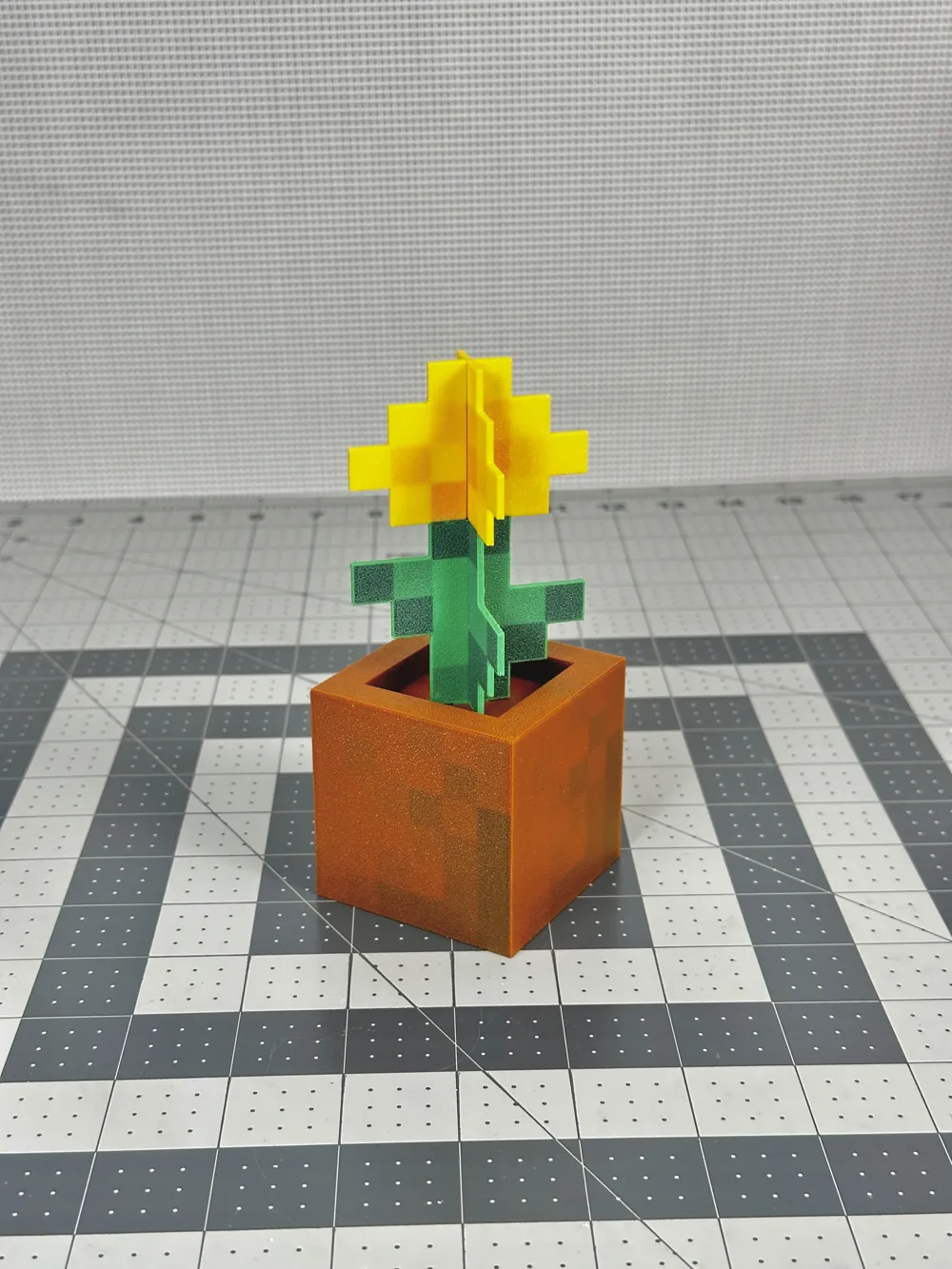 Minecraft Blumen im Topf – Kostenloses 3D-Druckmodell – MakerWorld