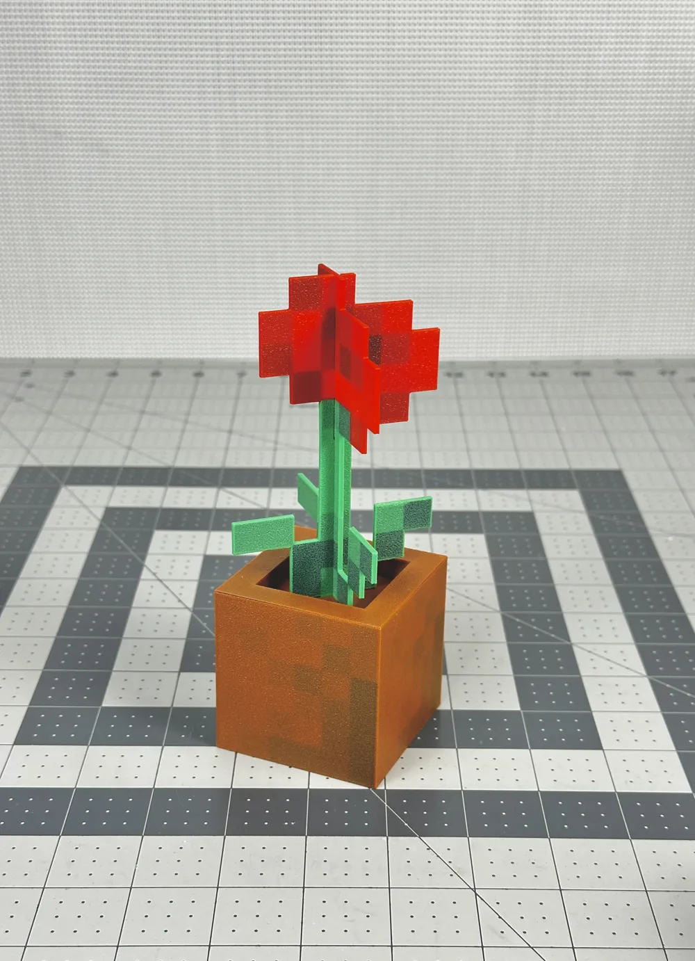 Flores de Minecraft con maceta - Modelo de impresión 3D gratuito ...