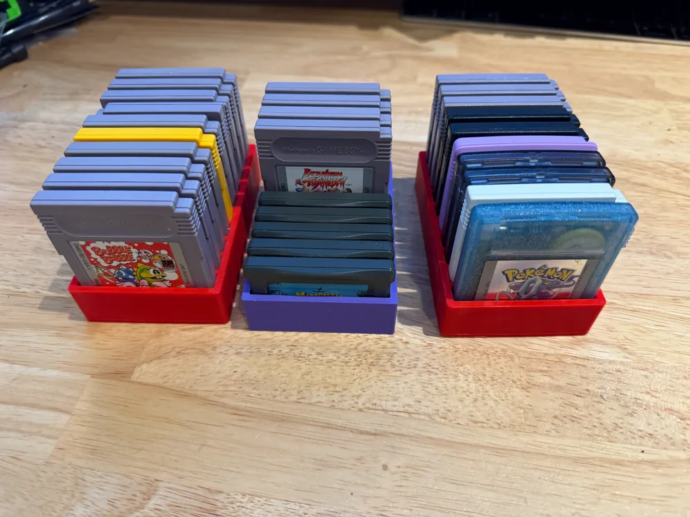 Gameboy Color Advance GB GBC GBA Cartridge Holder by Benji - MakerWorld