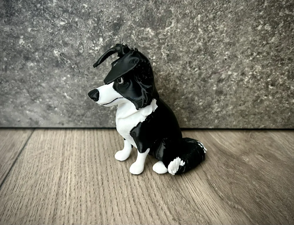 Border Collie Happy Cute Figurine Toy Ams Dog by WholeAnimal MakerWorld ...