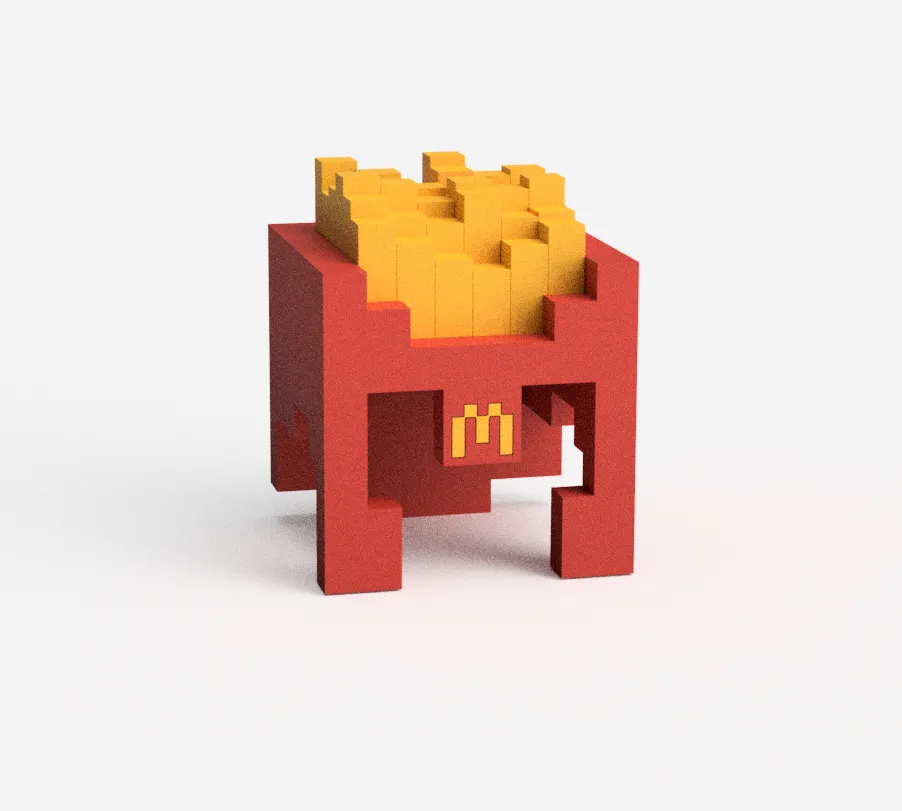 Minecraft Fries Helmet Mc donald's by HJ_3D_ MakerWorld: Download Free ...