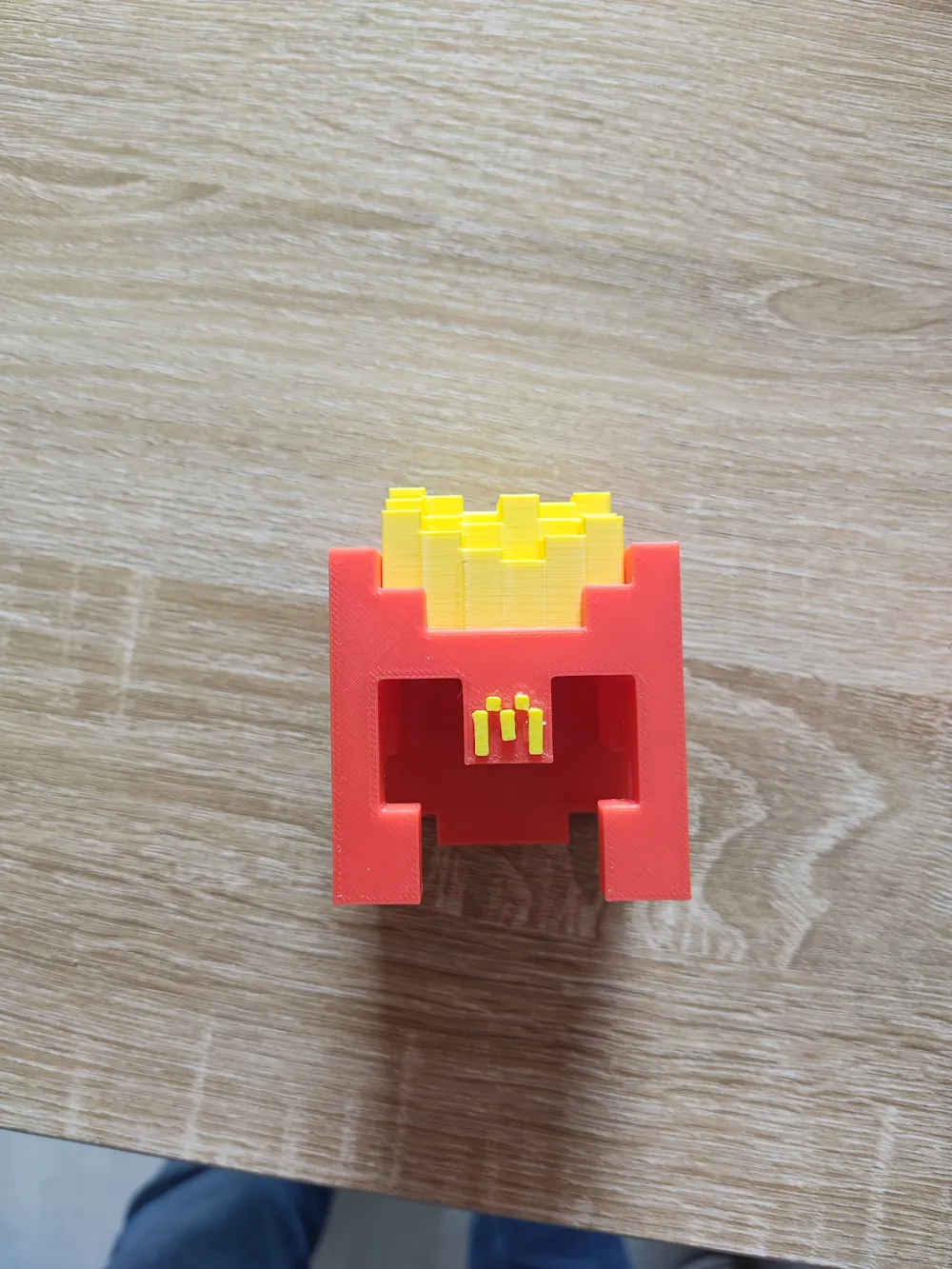 Minecraft Fries Helmet Mc donald's - Free 3D Print Model - MakerWorld