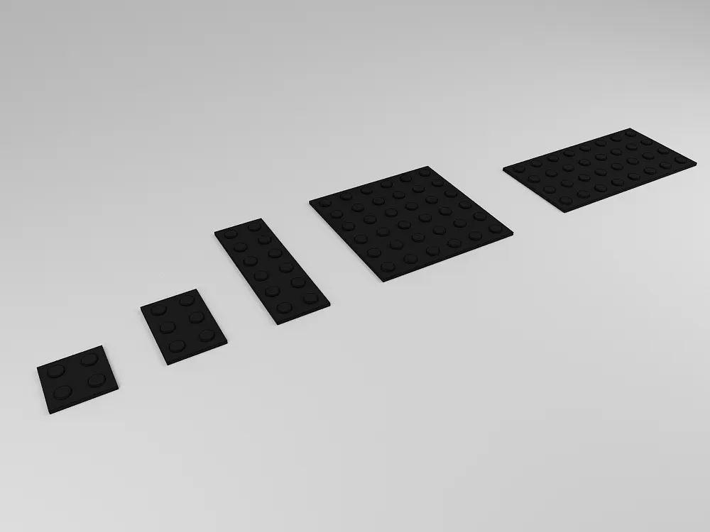 Modular Brick Base Plates by god土豆 - MakerWorld