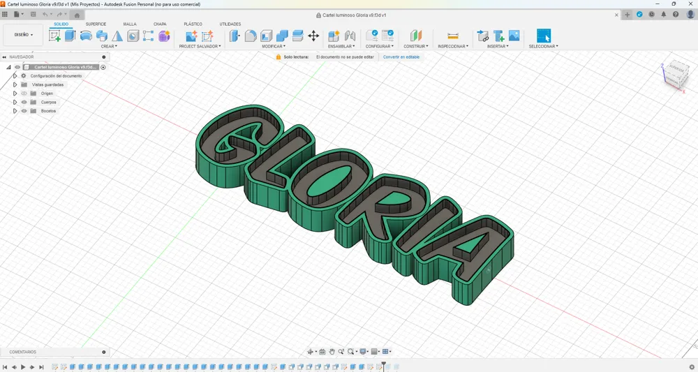 Gloria Illuminated Sign by Lupytaka - MakerWorld
