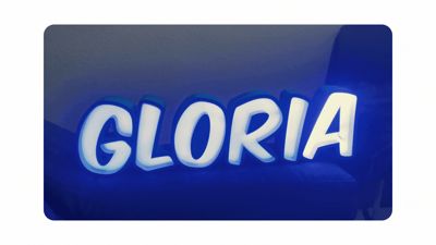 Gloria Illuminated Sign by Lupytaka - MakerWorld