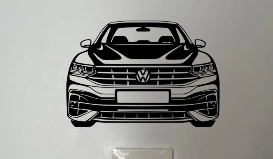 Wall decor VW Tiguan - Free 3D Print Model - MakerWorld