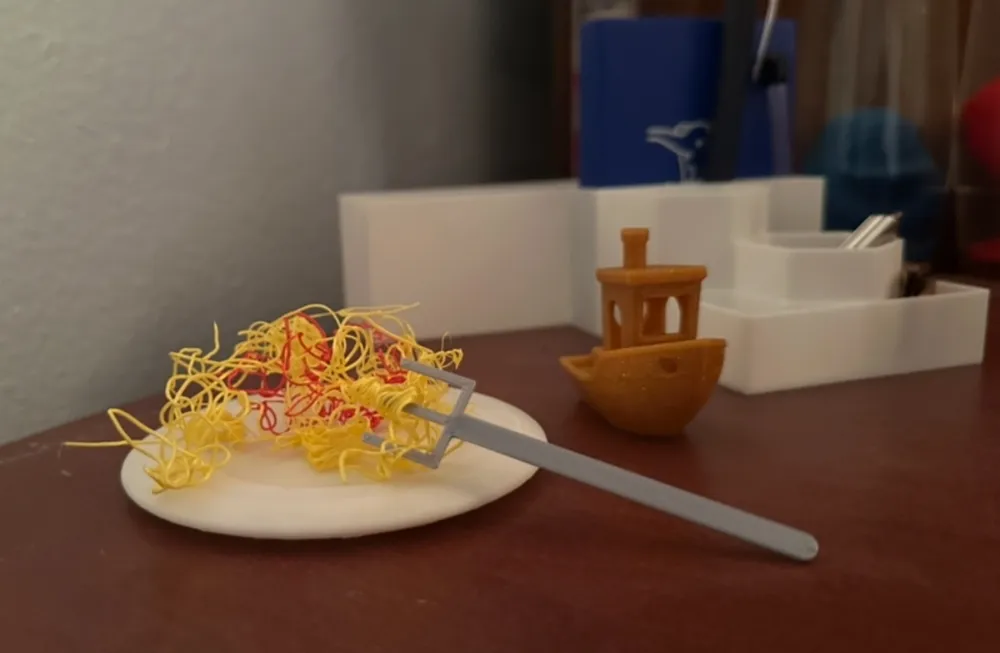 Spaghetti (failure) on a plate! by Luke Design - MakerWorld