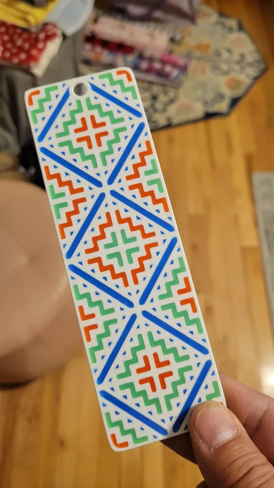 Lesezeichen, inspiriert von Hmong-Textilien – Kostenloses 3D ...