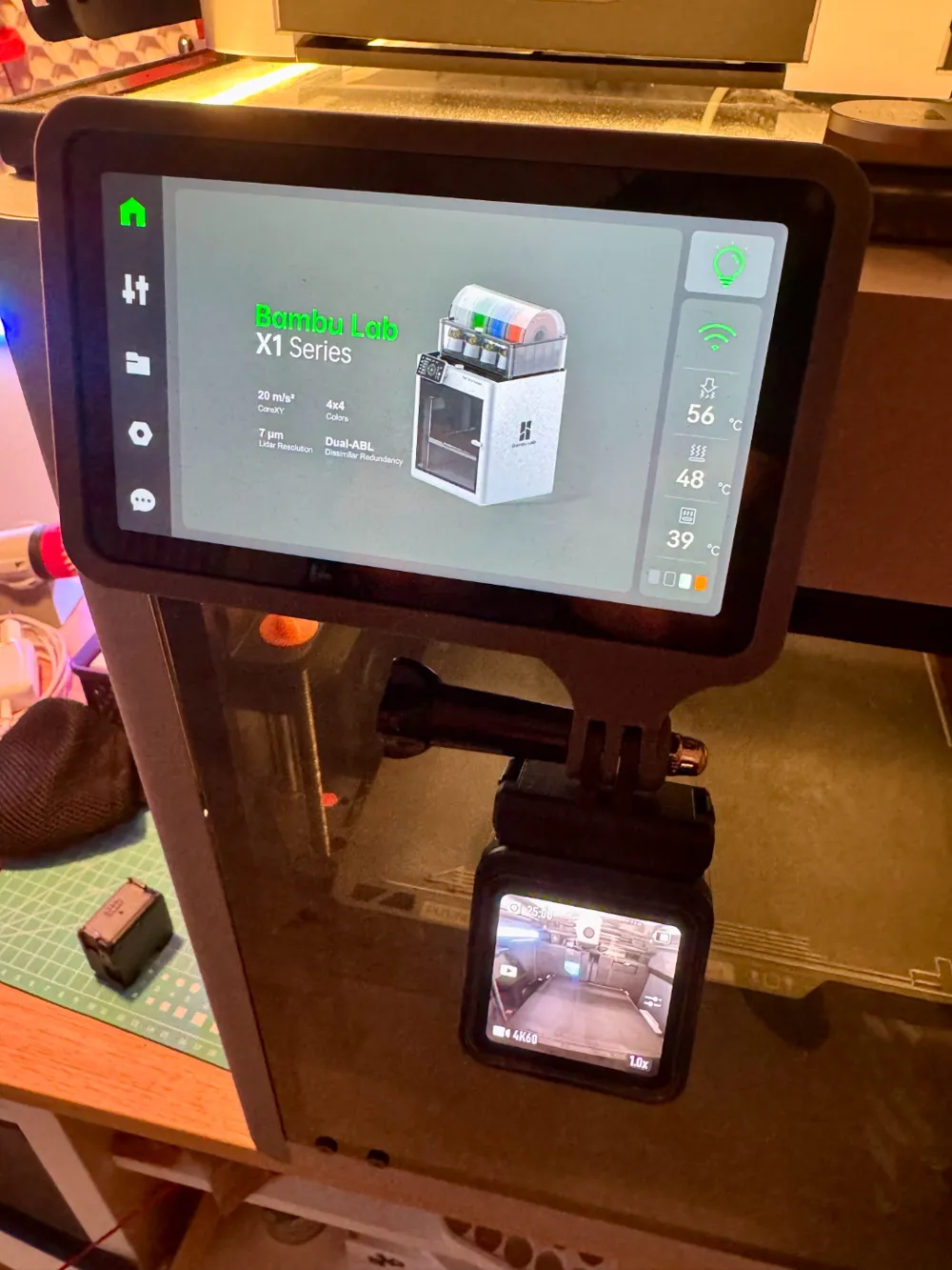 Bambu Lab X1 Display Gopro / Action Cam Mount by Michele - MakerWorld