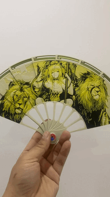 Arknights Victoria Hand Fan by little tree - MakerWorld