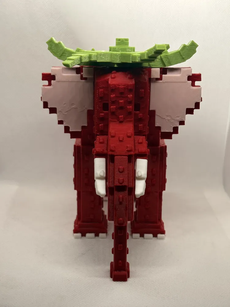 Brainrot Strawberry Elephant - NO AMS - Free 3D Print Model - MakerWorld