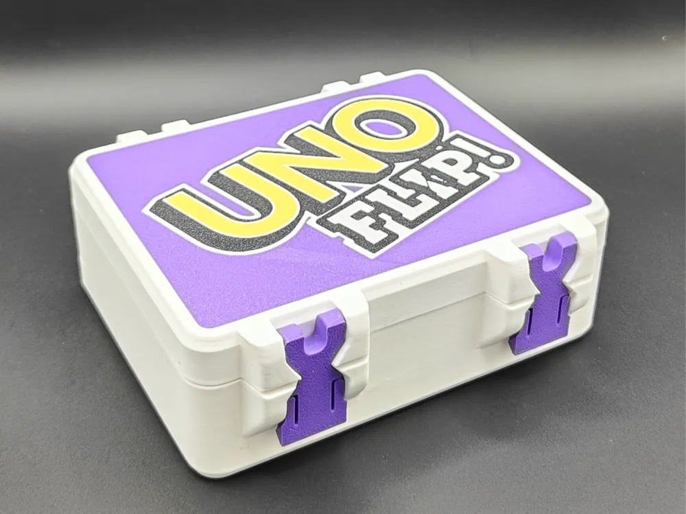 Uno Flip Card Box Double Deck - Snaplock - Free 3D Print Model - MakerWorld