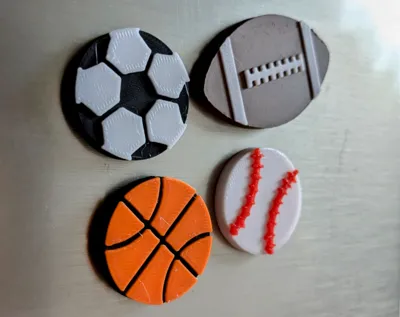NFL Embossed Logo Fridge Magnets | Collection - MakerWorld