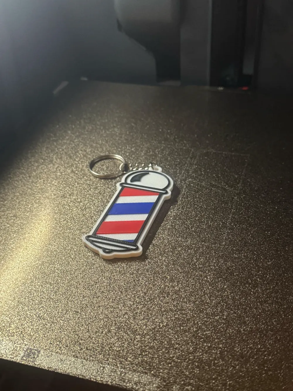 Barber Shop Post Keychain by Jean - MakerWorld