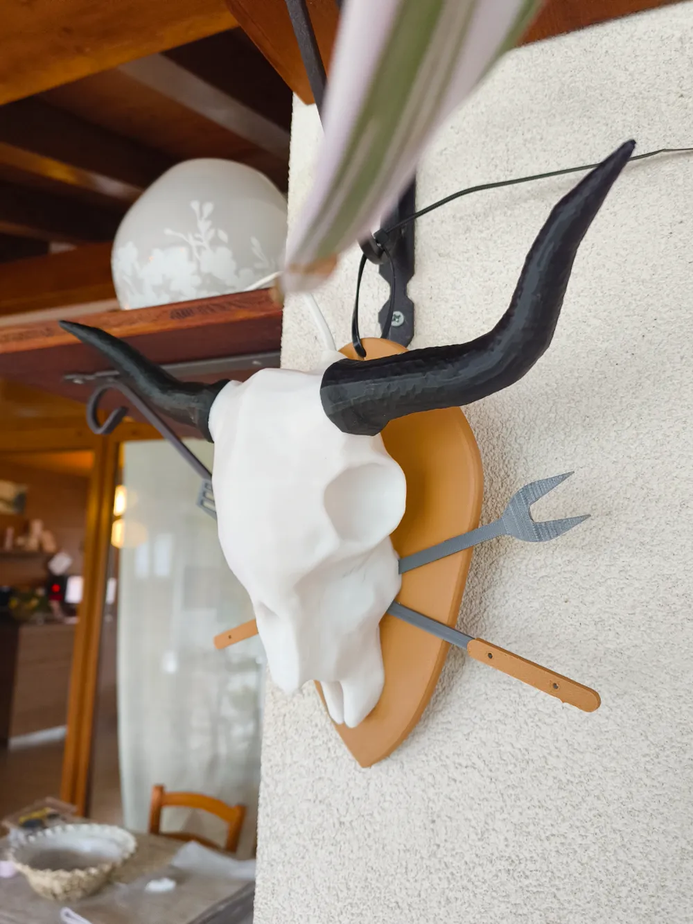 Cow skull lamp for bbq zone! by fmor - MakerWorld