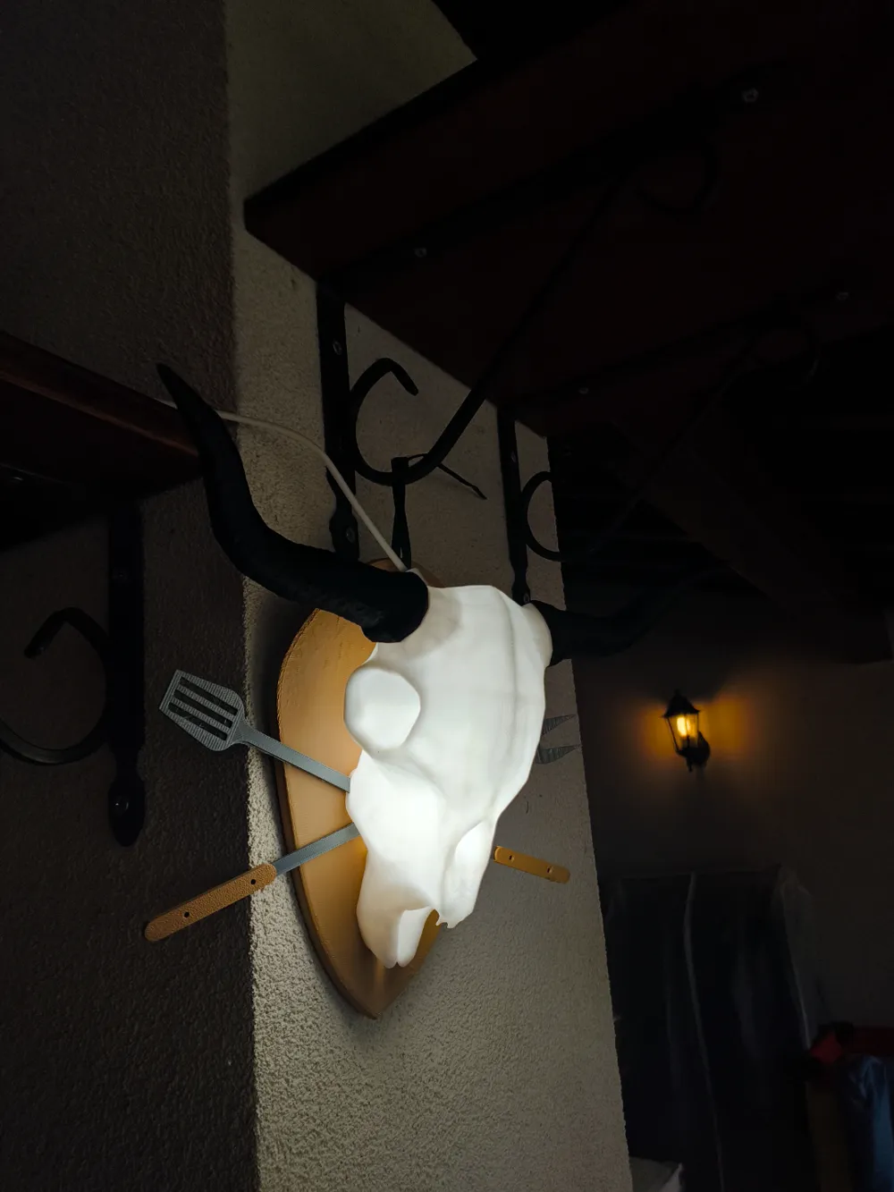 Cow skull lamp for bbq zone! by fmor - MakerWorld