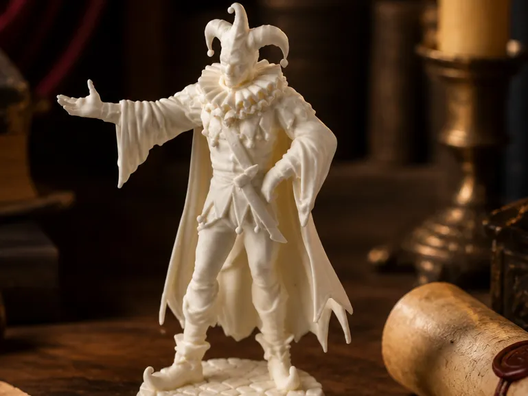 Medieval Jester Figurine - Fantasy Clown Statue - Free 3D Print Model ...