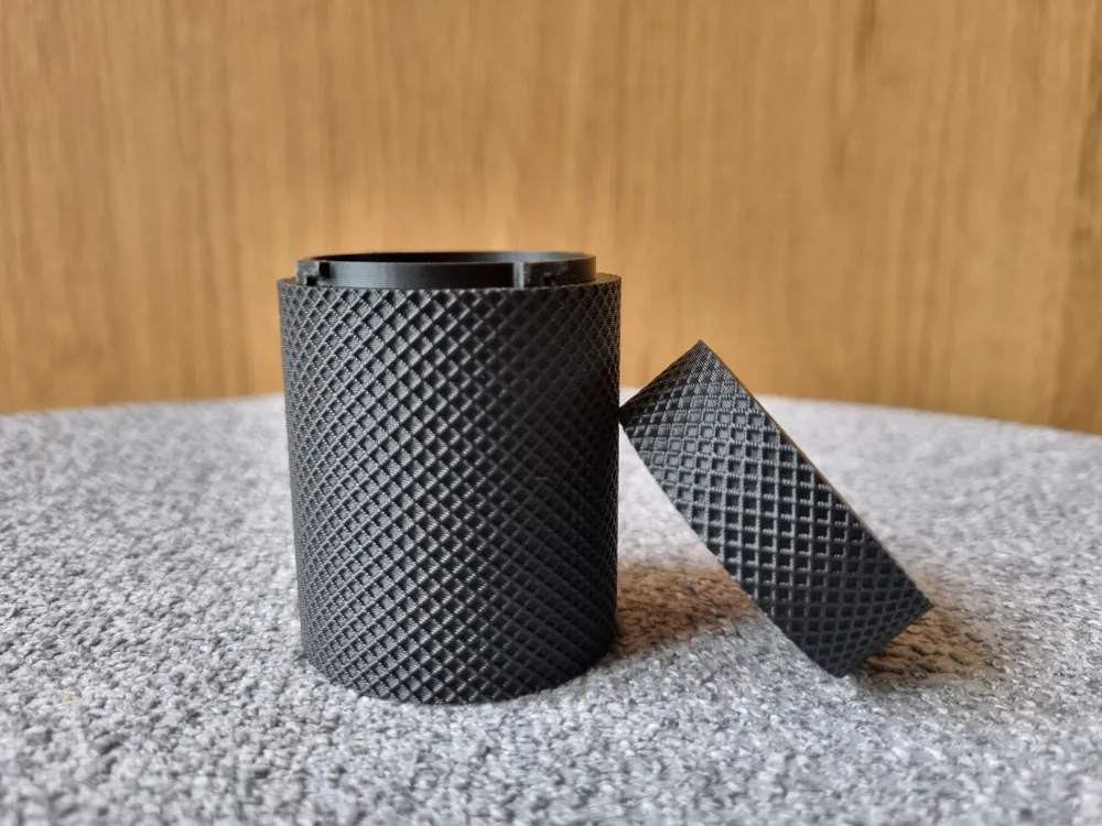 Klick lock container - Diamond pattern - Free 3D Print Model - MakerWorld