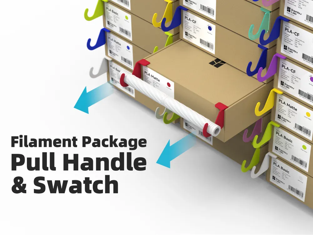 Filament Package Pull Handle&Handle by wuguigui MakerWorld: Download ...