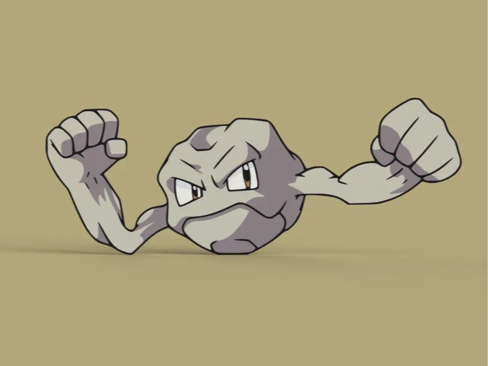 Geodude Wall Art by Sitsero - MakerWorld