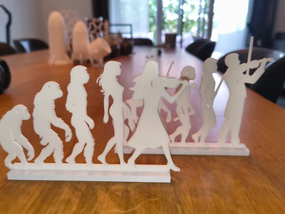 Human Evolution - Violinist edition - Free 3D Print Model - MakerWorld