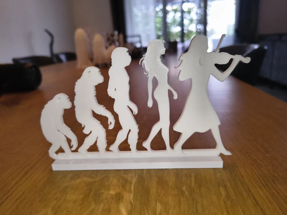 Human Evolution - Violinist edition - Free 3D Print Model - MakerWorld