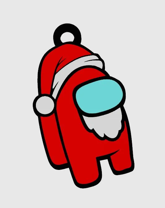 Among Us Christmas keychain by Carlson - MakerWorld