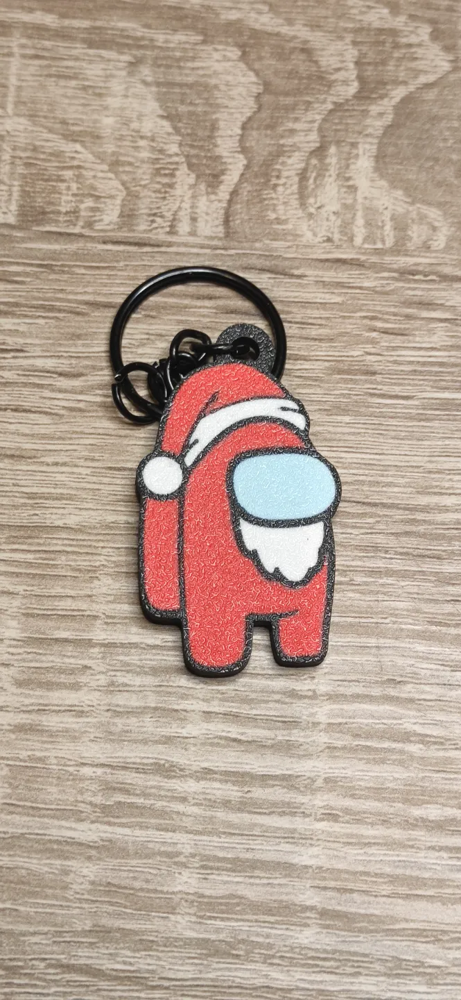 Among Us Christmas keychain by Carlson - MakerWorld