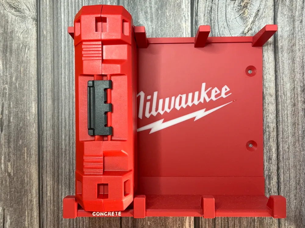 Milwaukee Packout Bit Case Wall Storage Large - Free 3D Print Model ...