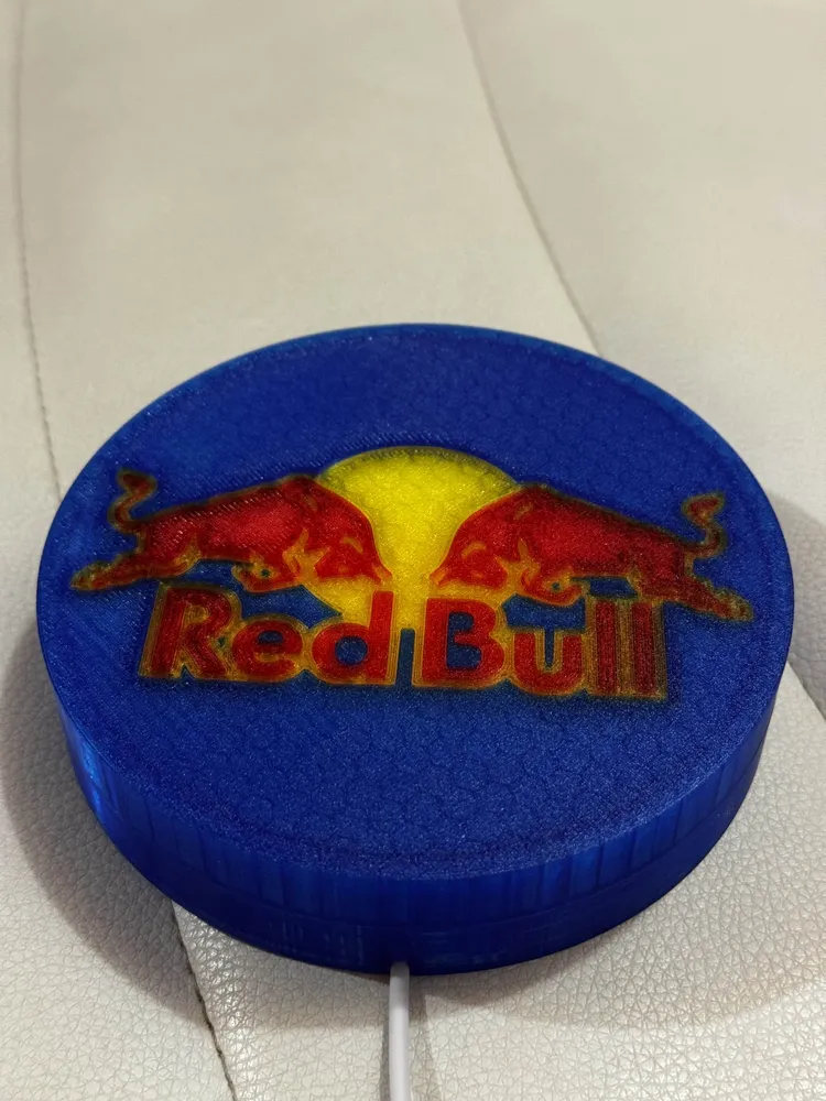 Red Bull Wall Lamp - Free 3D Print Model - MakerWorld