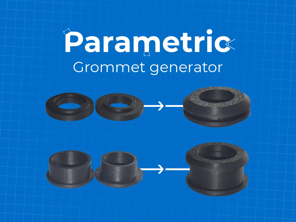 Parametric Grommet Generator - Free 3D Print Model - MakerWorld