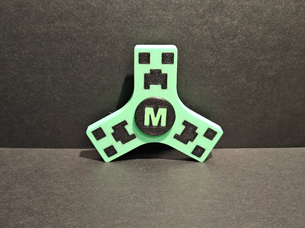 Minecraft Creeper Fidget Spinner by Cubic Craftsman MakerWorld ...
