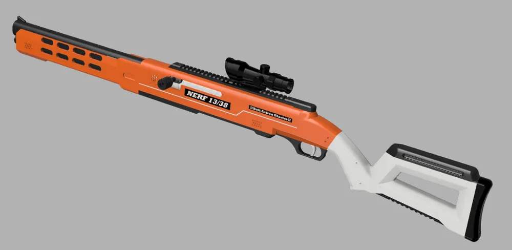 LV04 Bolt-Action Nerf Toy (Longbow Skin MOD) Remixed by Levelup ...