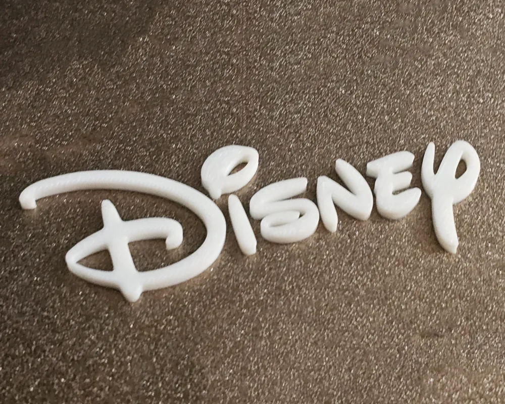 Walt Disney Text Logo - 3D Printed by Solewave - MakerWorld