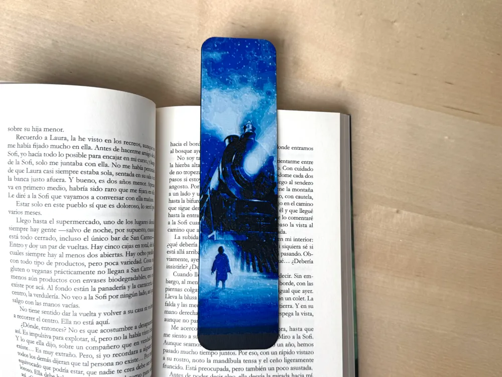 Polar Express Bookmark - Free 3D Print Model - MakerWorld
