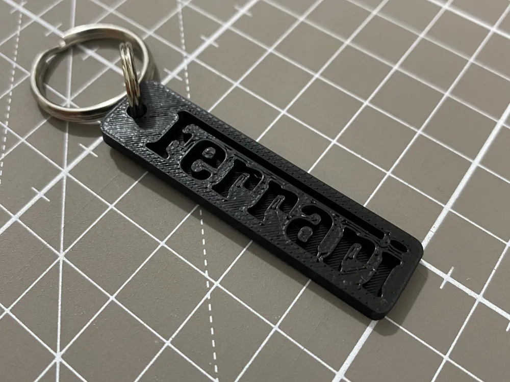 Ferrari single-color perforated keyring - Free 3D Print Model - MakerWorld