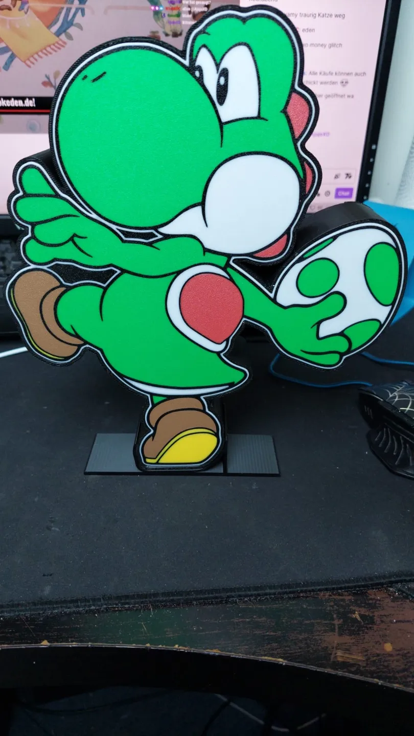 Yoshi mit Ei Lightbox /lampe Wand oder Stand by Pfandwert - MakerWorld