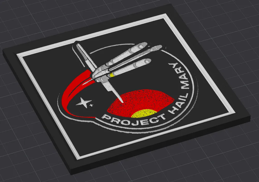 Project Hail Mary Mission Badge Display Frame by Mawdle3D MakerWorld ...