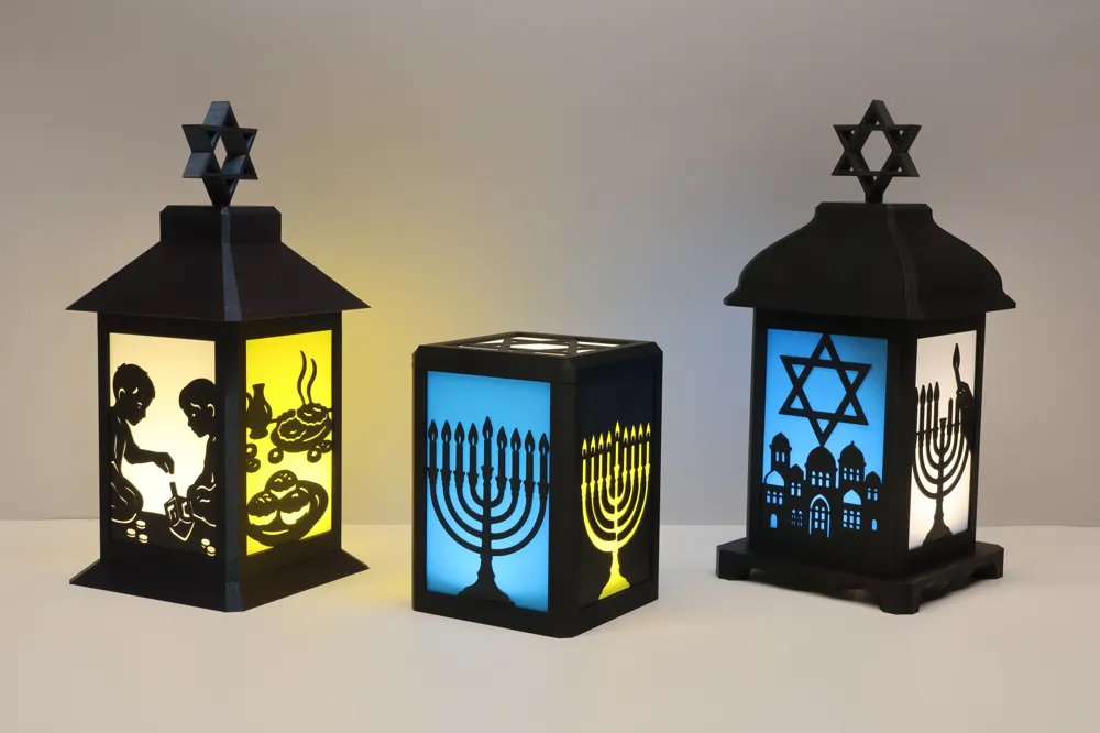 The Modular Lantern - Happy Hanukkah - Free 3D Print Model - MakerWorld