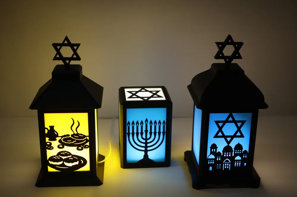 The Modular Lantern - Happy Hanukkah - Free 3D Print Model - MakerWorld