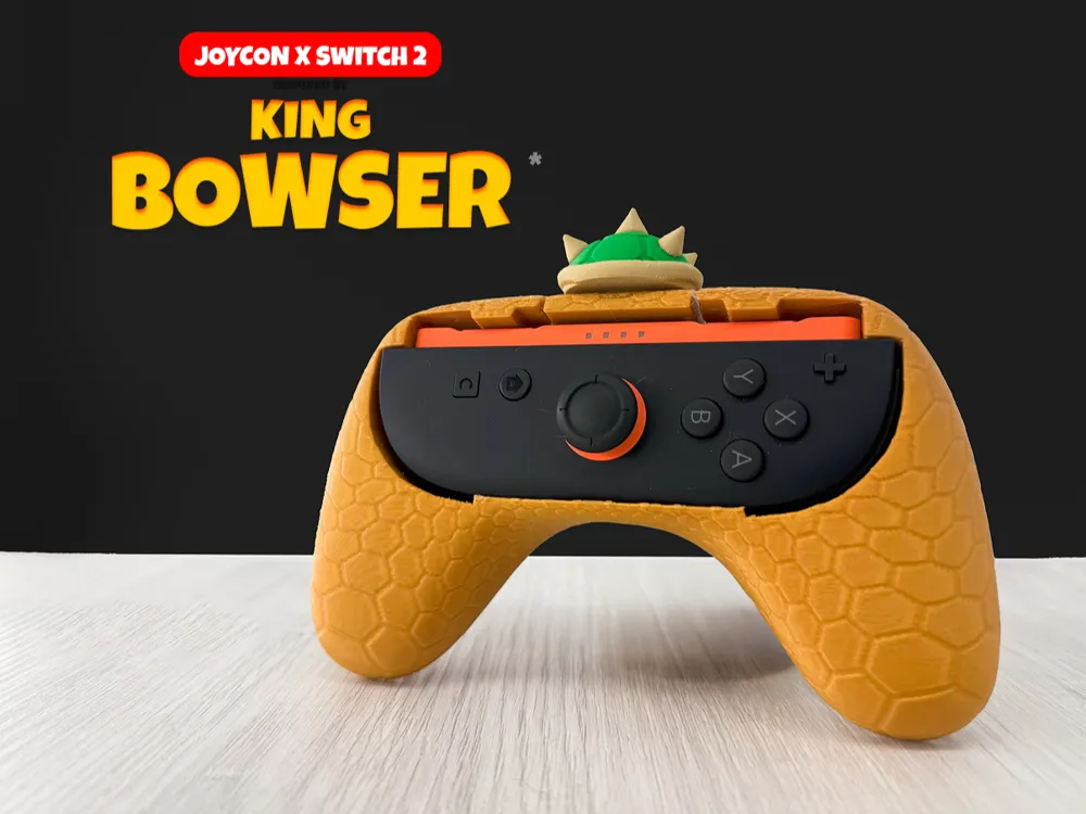Bowser Grip | Joy-Con Inspired (Switch 2) by PaoloBoniDesign MakerWorld ...