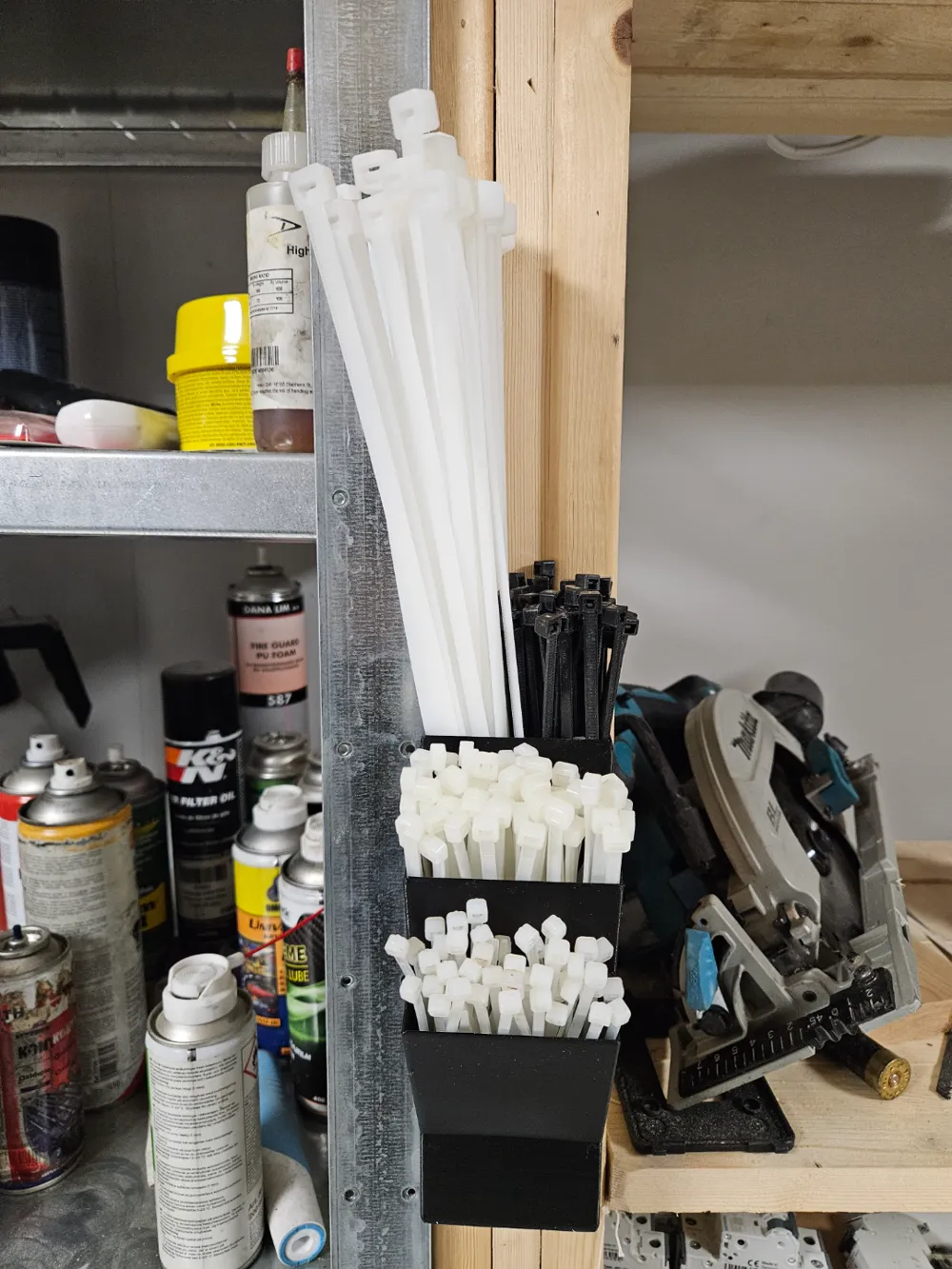 zip tie or straw wall mount ziptie organizer by antonjoohansson ...