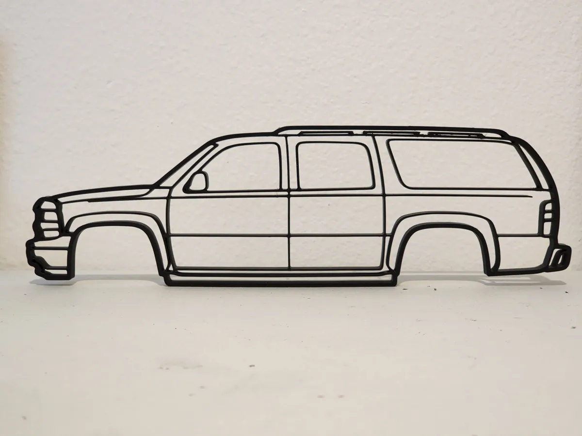 Chevrolet Suburban Wall Art GMT800 - Free 3D Print Model - MakerWorld