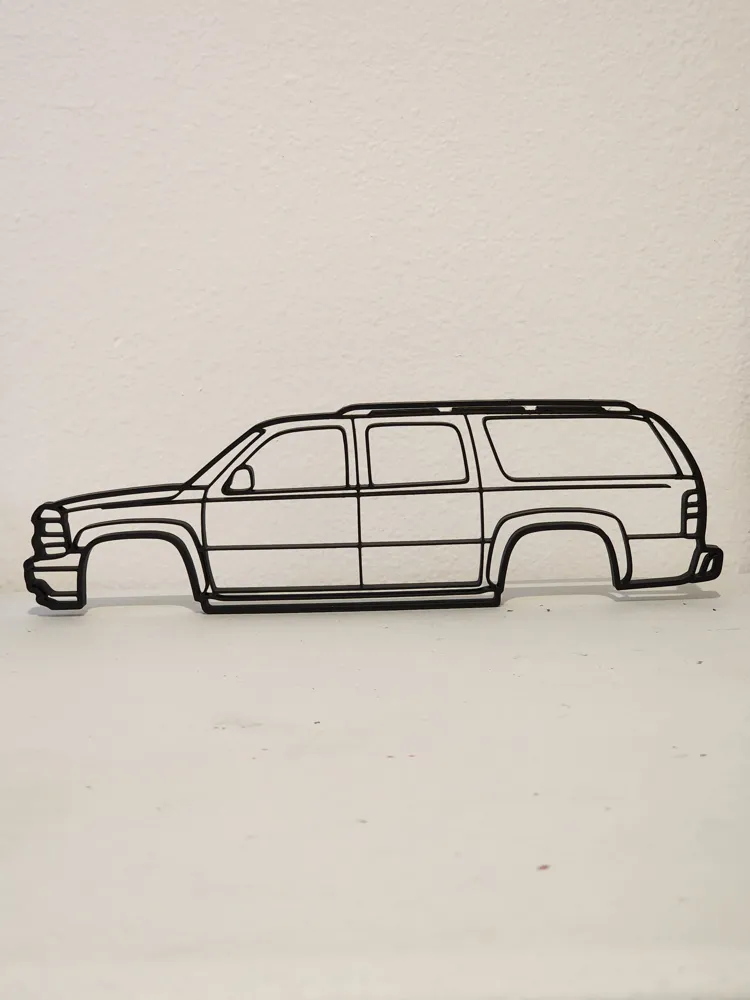 Chevrolet Suburban Wall Art GMT800 - Free 3D Print Model - MakerWorld