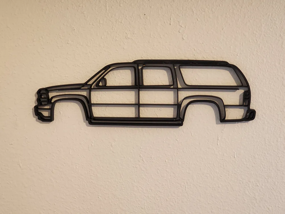 Chevrolet Suburban Wall Art GMT800 - Free 3D Print Model - MakerWorld