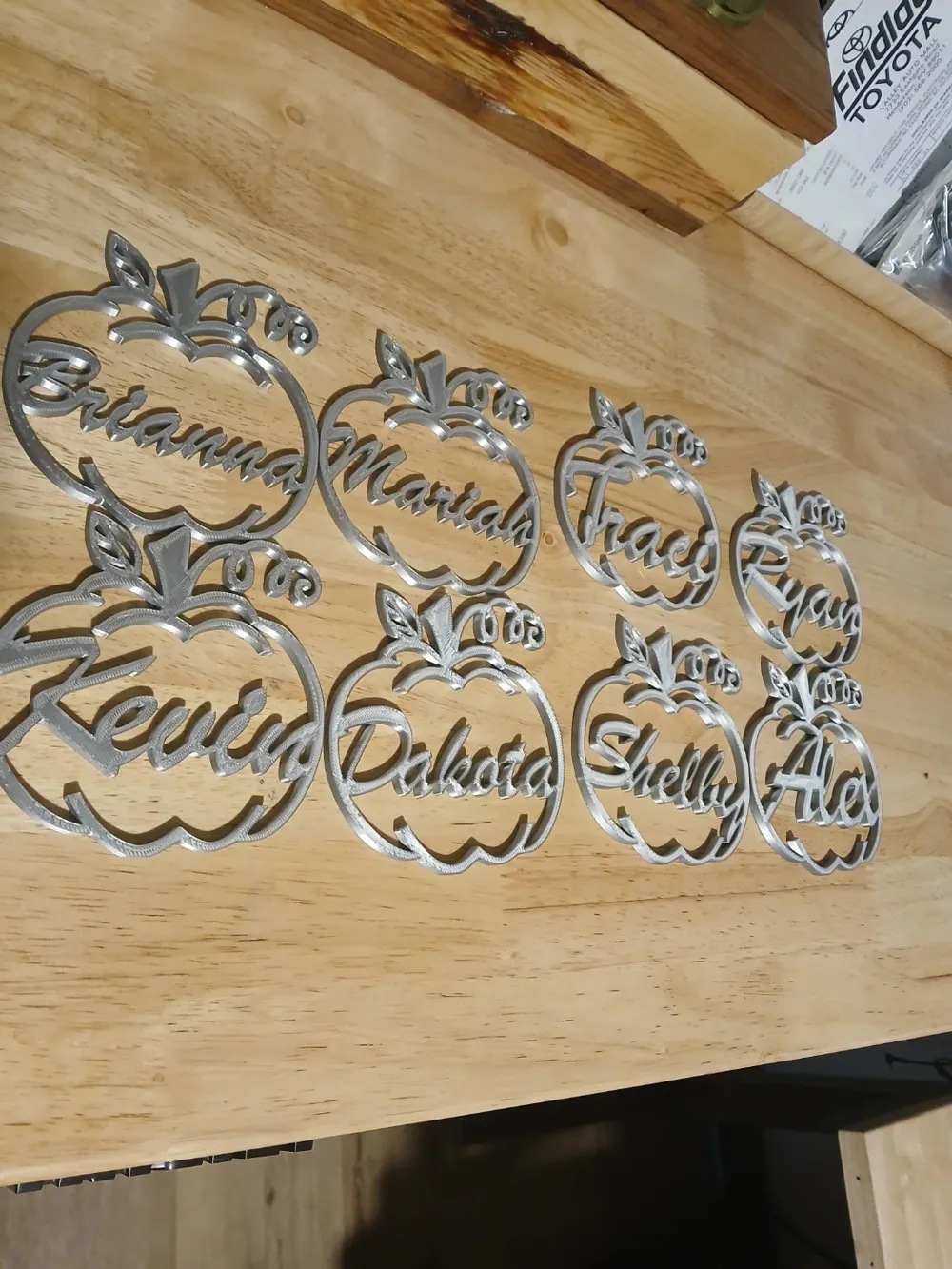 Pumpkin Outlined Name Plates by neocrisis - MakerWorld