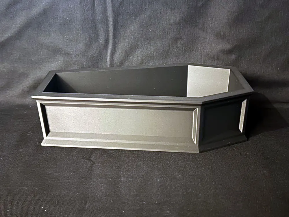Large Classic Gothic Coffin Halloween Candy Bowl - Free 3D Print Model ...