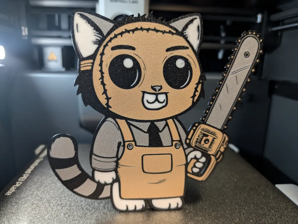 Leatherface Cat - User Requested by eclien MakerWorld: Download Free 3D ...