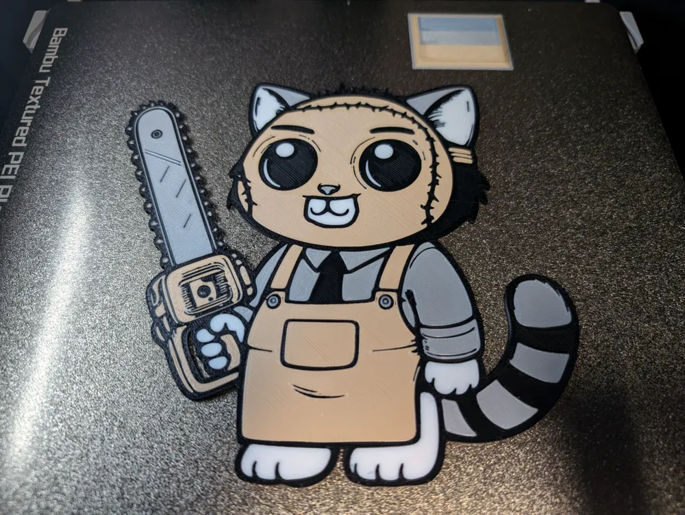 Leatherface Cat - User Requested by eclien MakerWorld: Download Free 3D ...